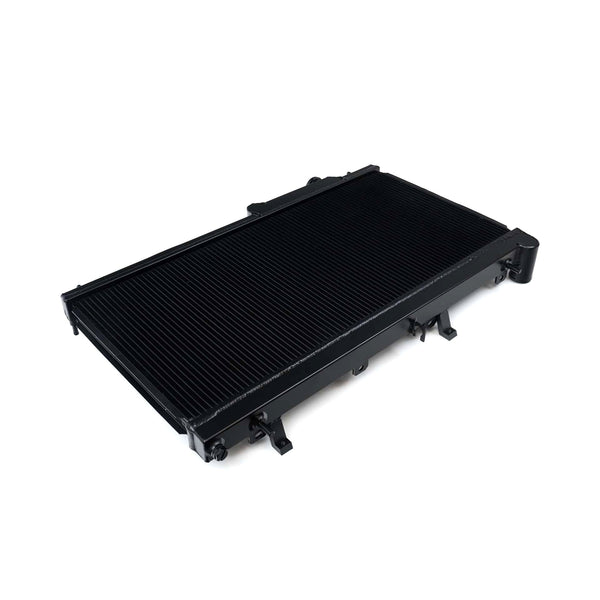 CSF Stealth Black Aluminum Racing Radiator 2 Row - 2008-2021 WRX/STI 6 ...