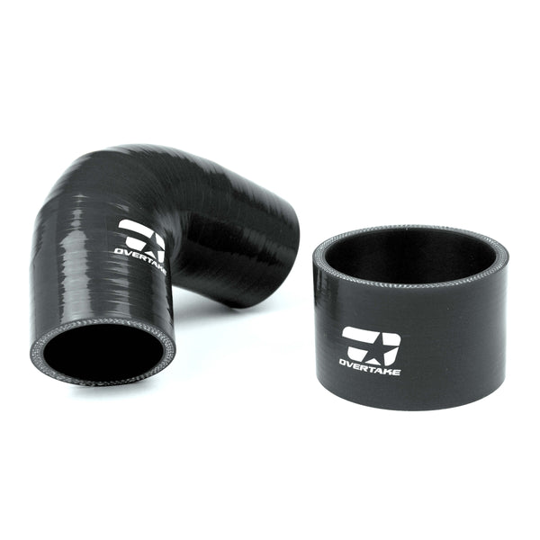 Overtake Top Mount Intercooler Silicone Coupler Kit Black - 2004-2021 ...