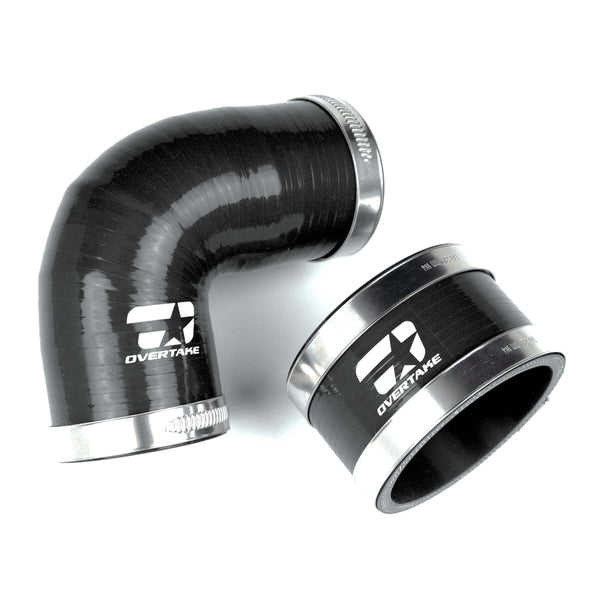 Overtake Top Mount Intercooler Silicone Coupler Kit Black - 2004-2021 ...