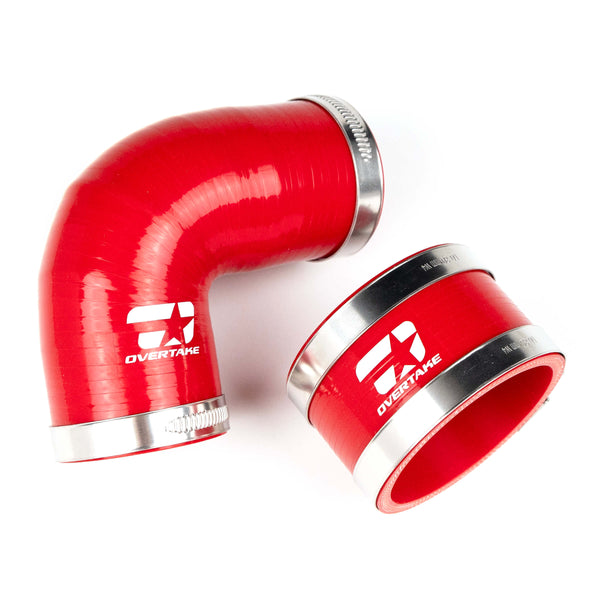 Overtake Top Mount Intercooler Silicone Coupler Kit Red - 2004-2021 ST ...