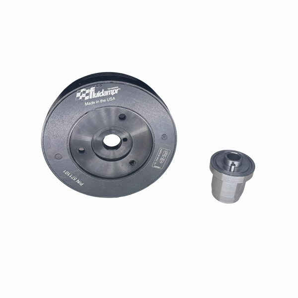 Fluidampr Damper Crank Pulley w/ Perrin Crank Pulley Hub - 2022+ WRX ...